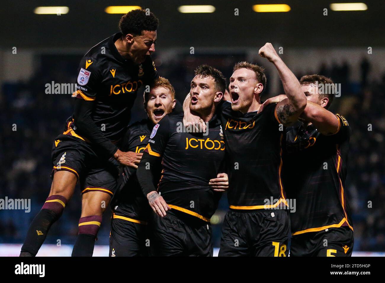 From left to right Bradford City's Liam Ridehalgh, Brad Halliday, Andy ...