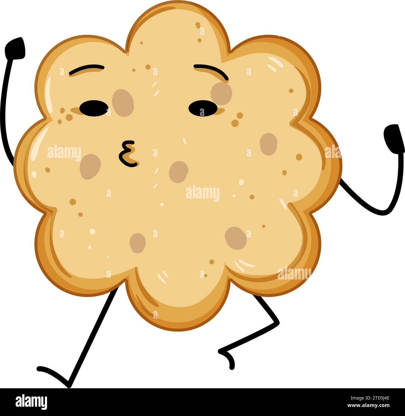 cute cookie character cartoon vector illustration Stock Vector Image ...