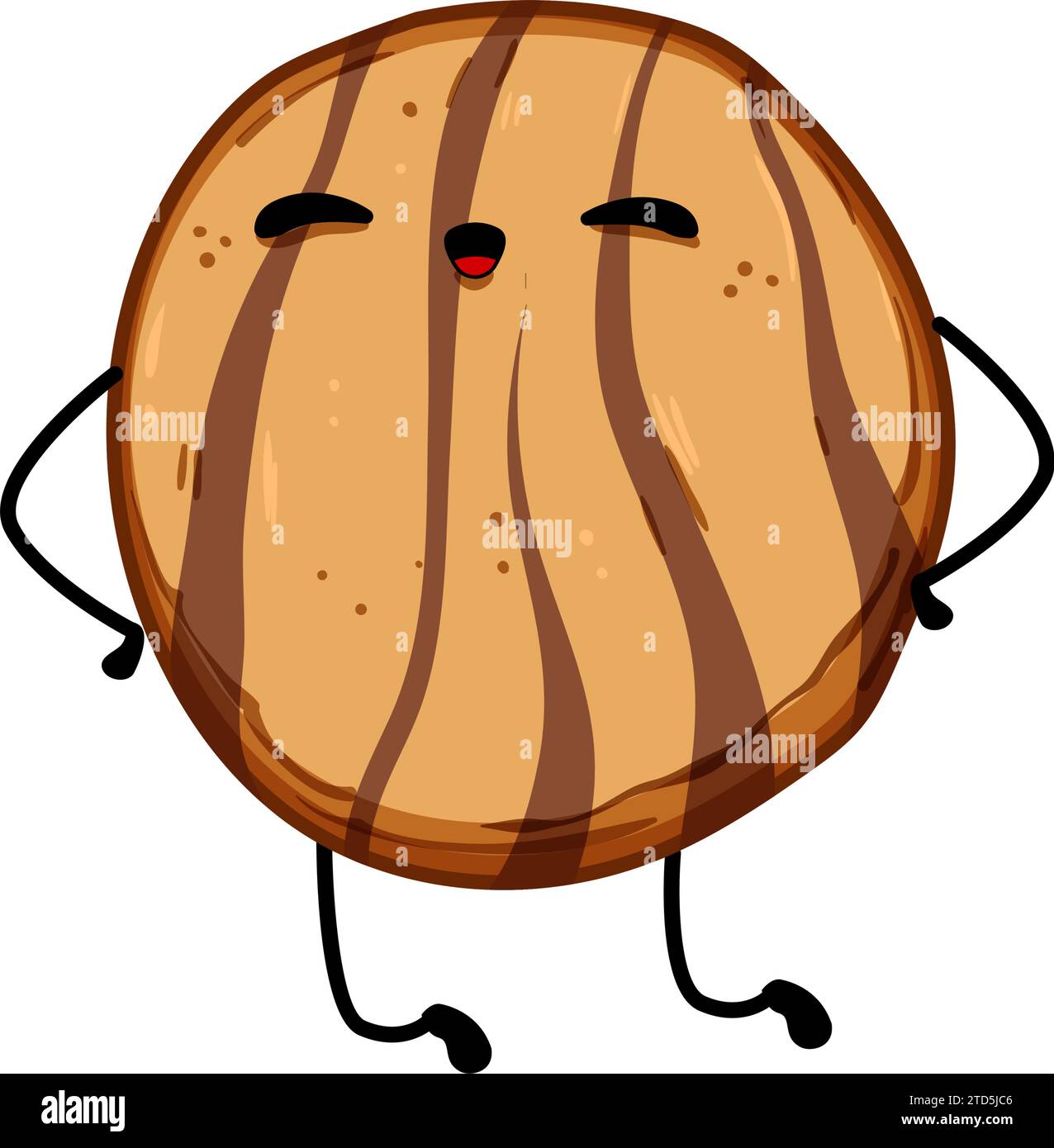 funny cookie character cartoon vector illustration Stock Vector Image ...
