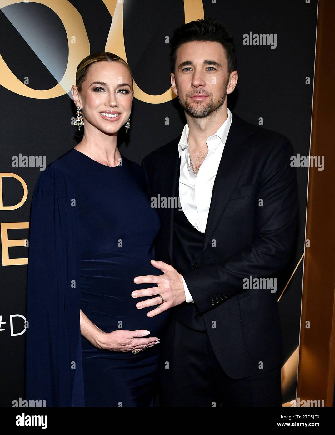 Los Angeles, USA. 15 December, 2023. Billy Flynn and wife Gina ...