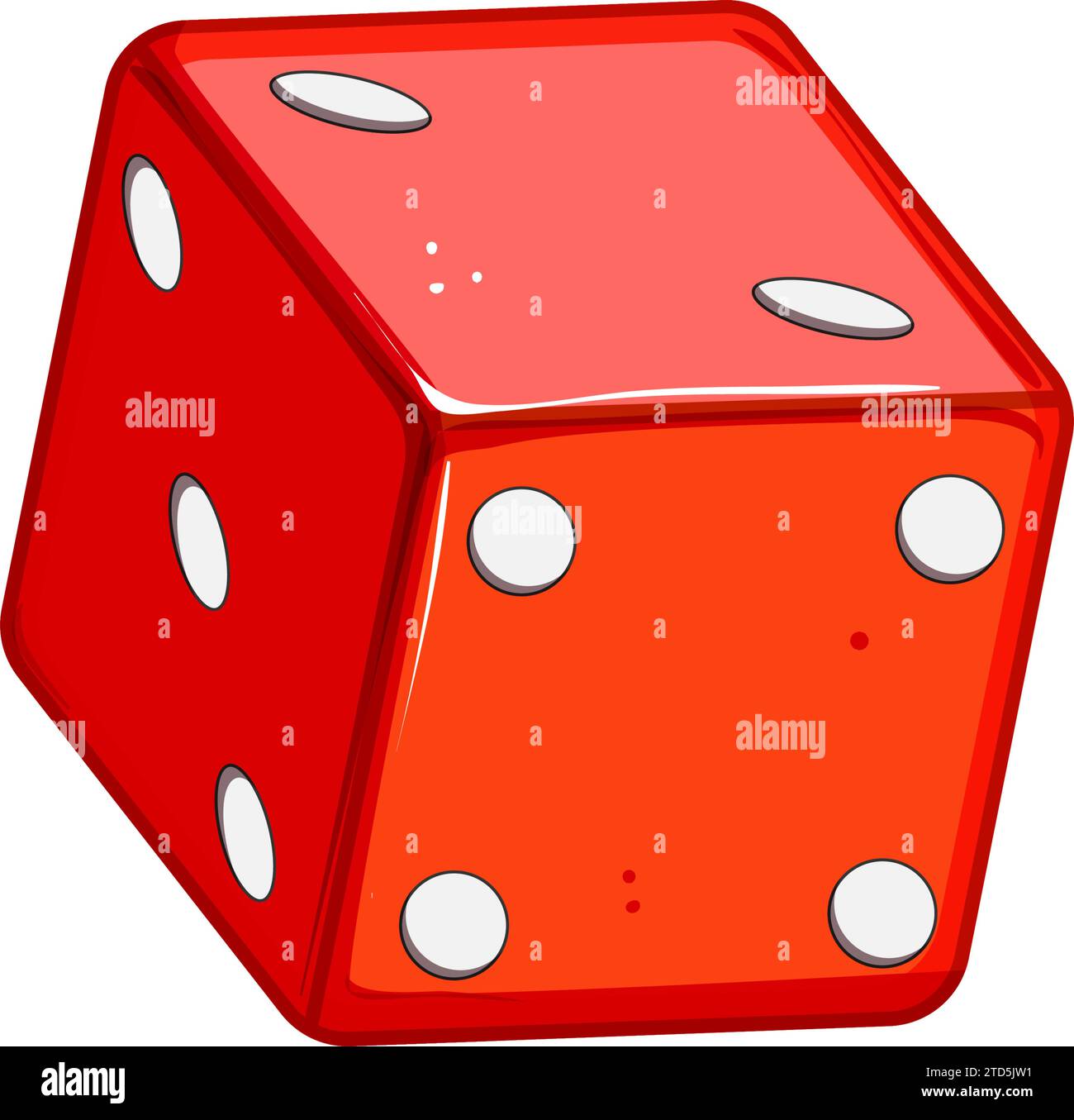 chance dice cartoon vector illustration Stock Vector Image & Art - Alamy