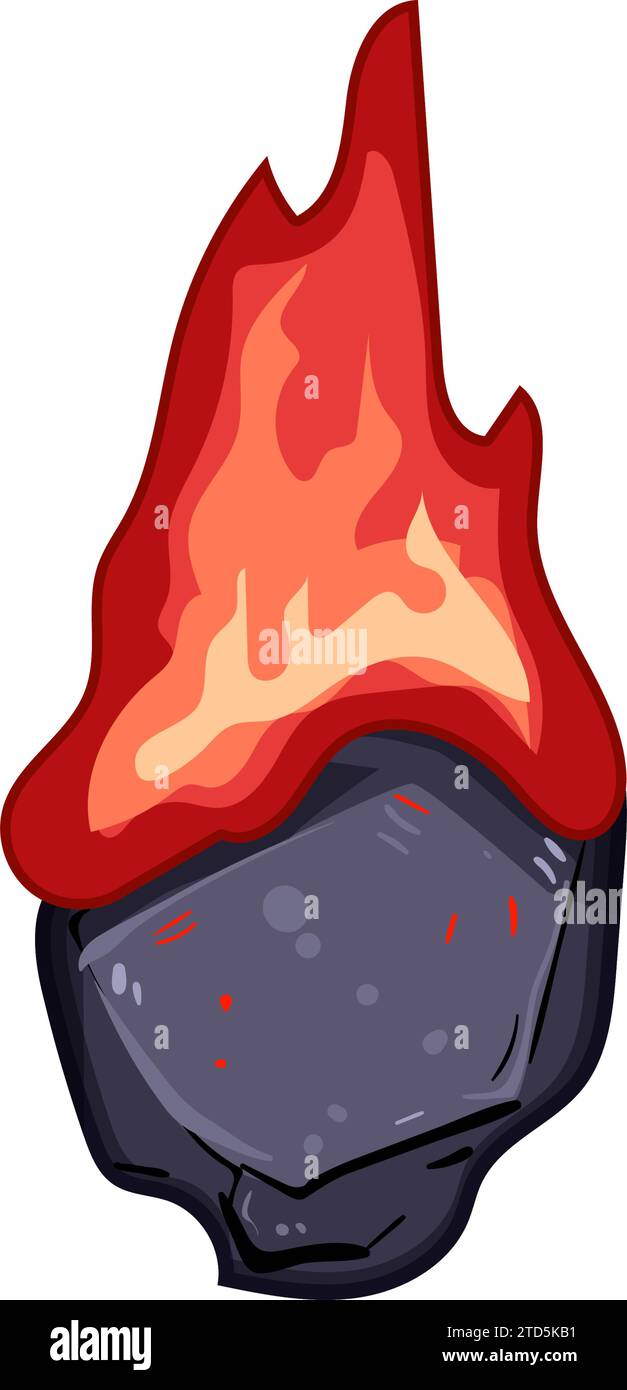 night falling meteor cartoon vector illustration Stock Vector Image ...