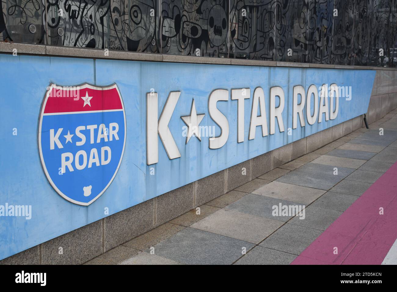 General view of K-Star Road in Seoul, South Korea on December 13, 2023 ...