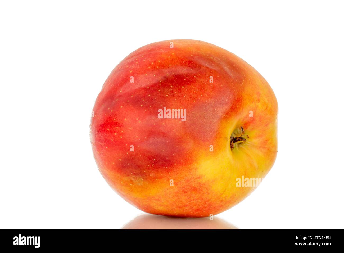One overripe apple, macro, isolated on white background Stock Photo - Alamy