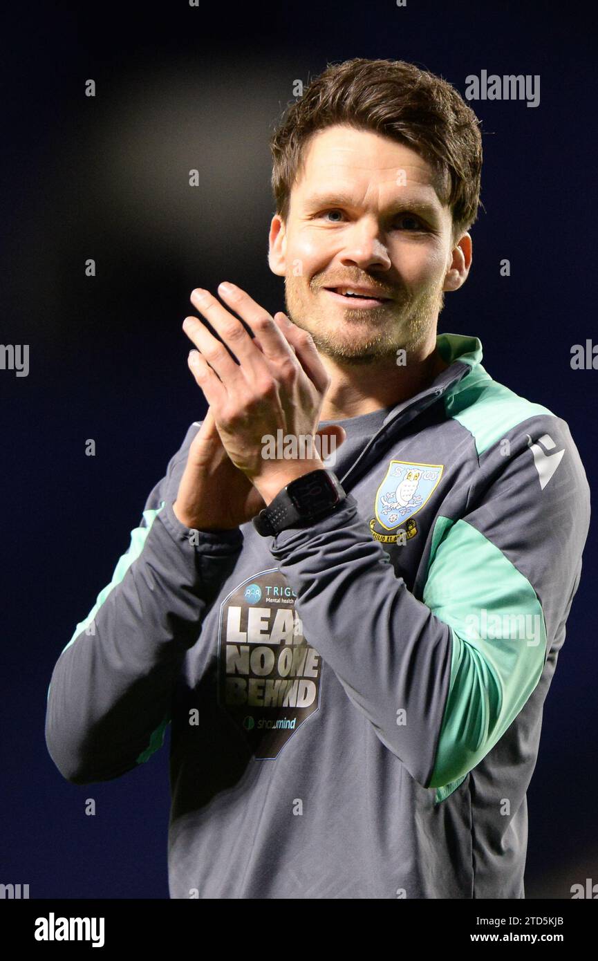 Danny Röhl Manager of Sheffield Wednesday celebrates at full time ...