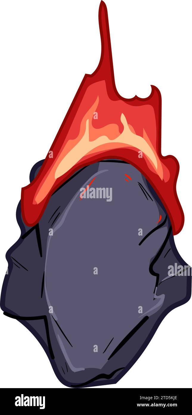 light falling meteor cartoon vector illustration Stock Vector Image ...