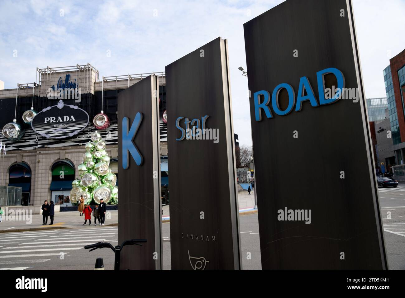 General view of K-Star Road in Seoul, South Korea on December 13, 2023 ...