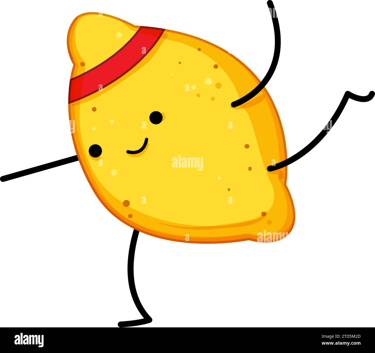 yoga fruit fitness character cartoon vector illustration Stock Vector ...