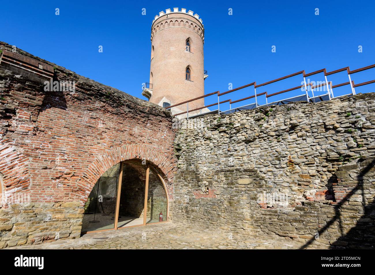 The Chindia Tower or Turnul Chindiei, old buildings and ruins at ...