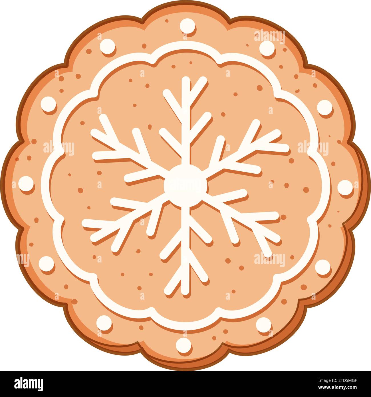 cookie gingerbread cartoon vector illustration Stock Vector Image & Art ...