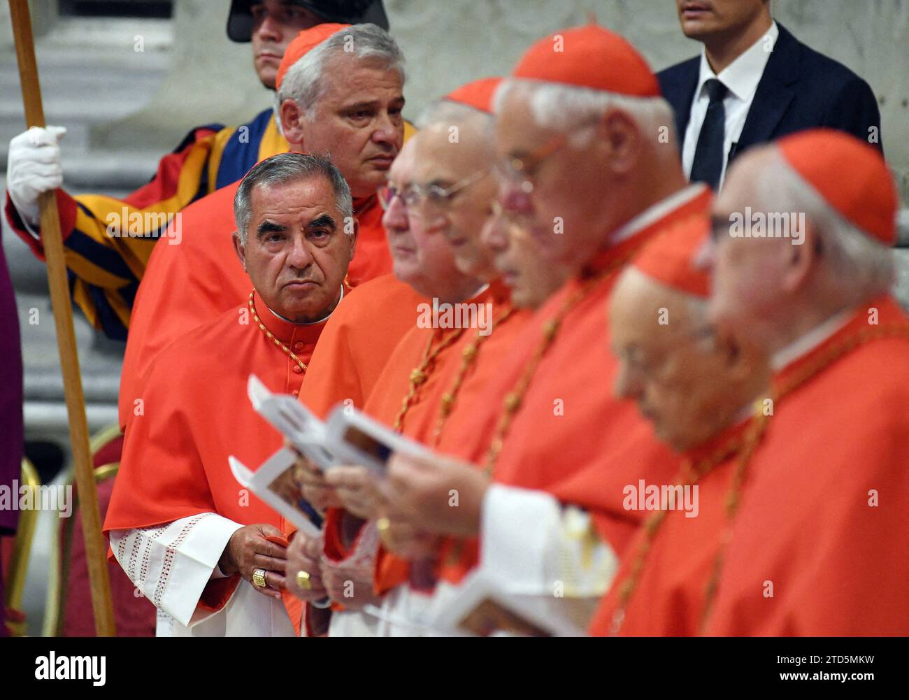 File photo dated August 27, 2022 shows Cardinal Giovanni Angelo Becciu ...