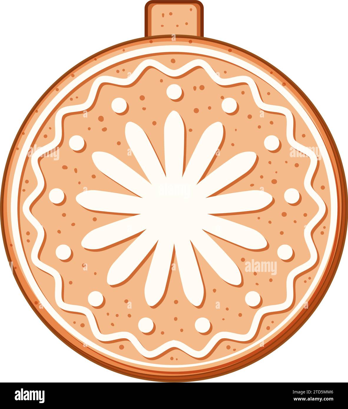 winter gingerbread cartoon vector illustration Stock Vector Image & Art ...