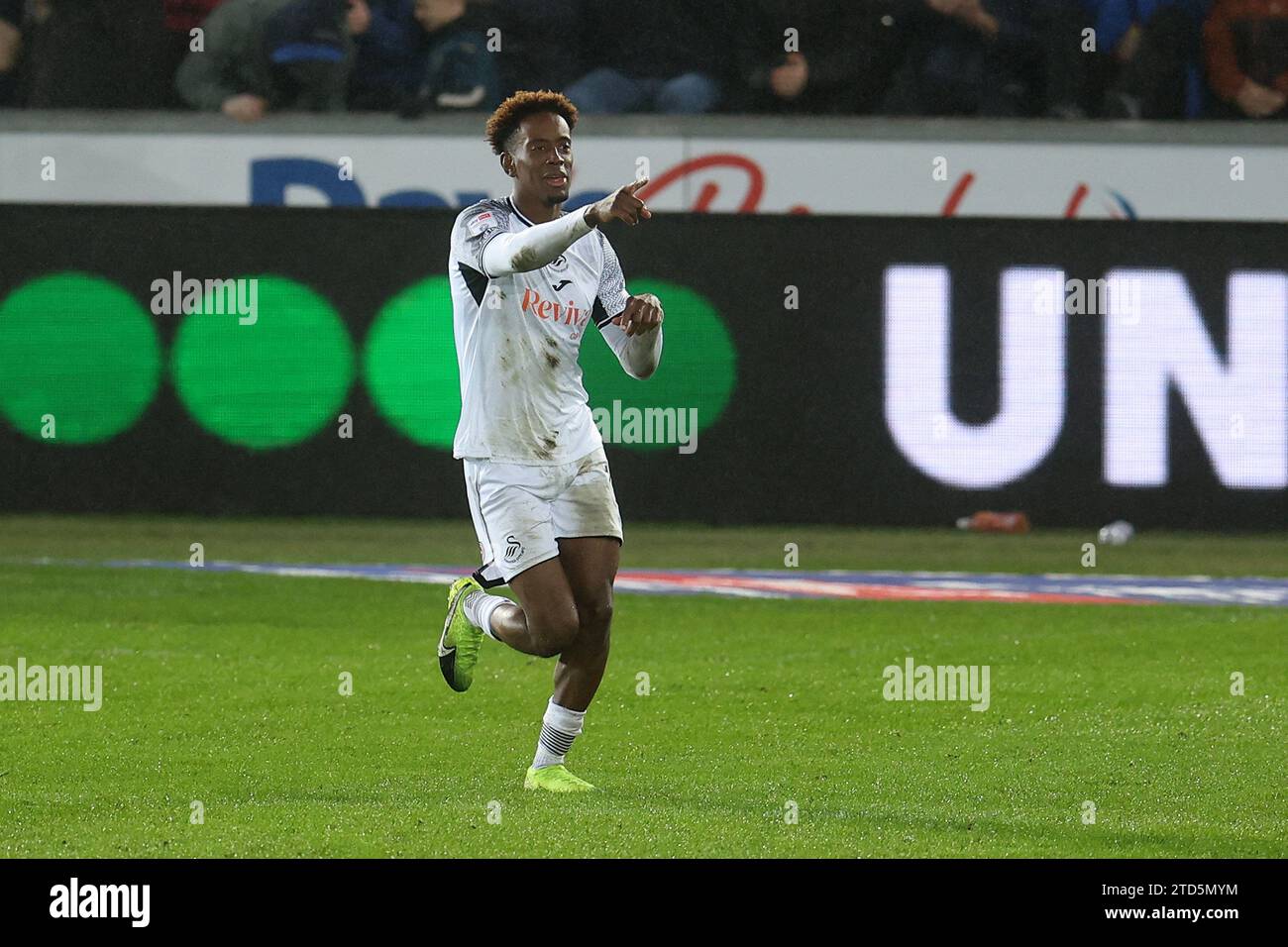 Swansea, Wales, UK. 16th Dec, 2023. Jamal Lowe of Swansea city ...
