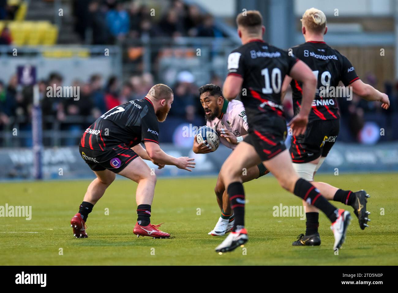London, England on 16 December 2023. Bundee Aki of Connaght is ...