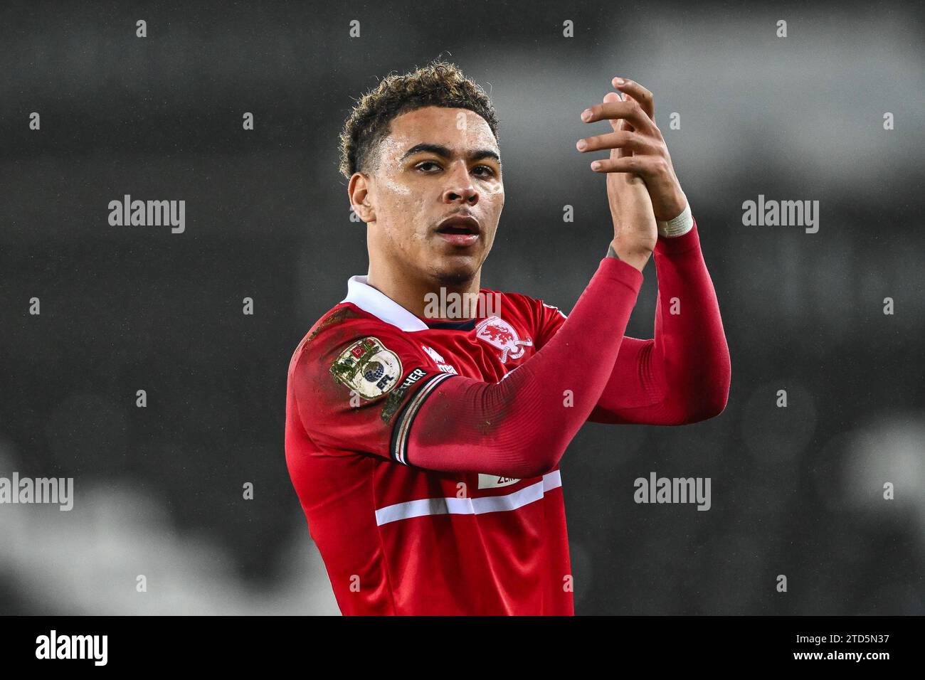 Morgan Rogers #10 of Middlesbrough applauds the fans at the end of the ...