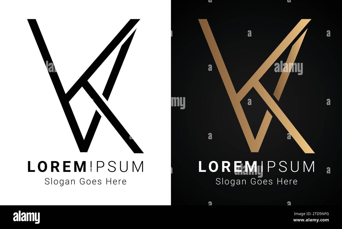 Letter vk logo hi-res stock photography and images - Alamy