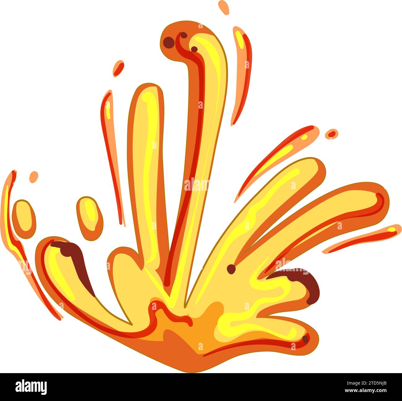 Liquid Lava Splash Cartoon Vector Illustration Stock Vector Image And Art Alamy