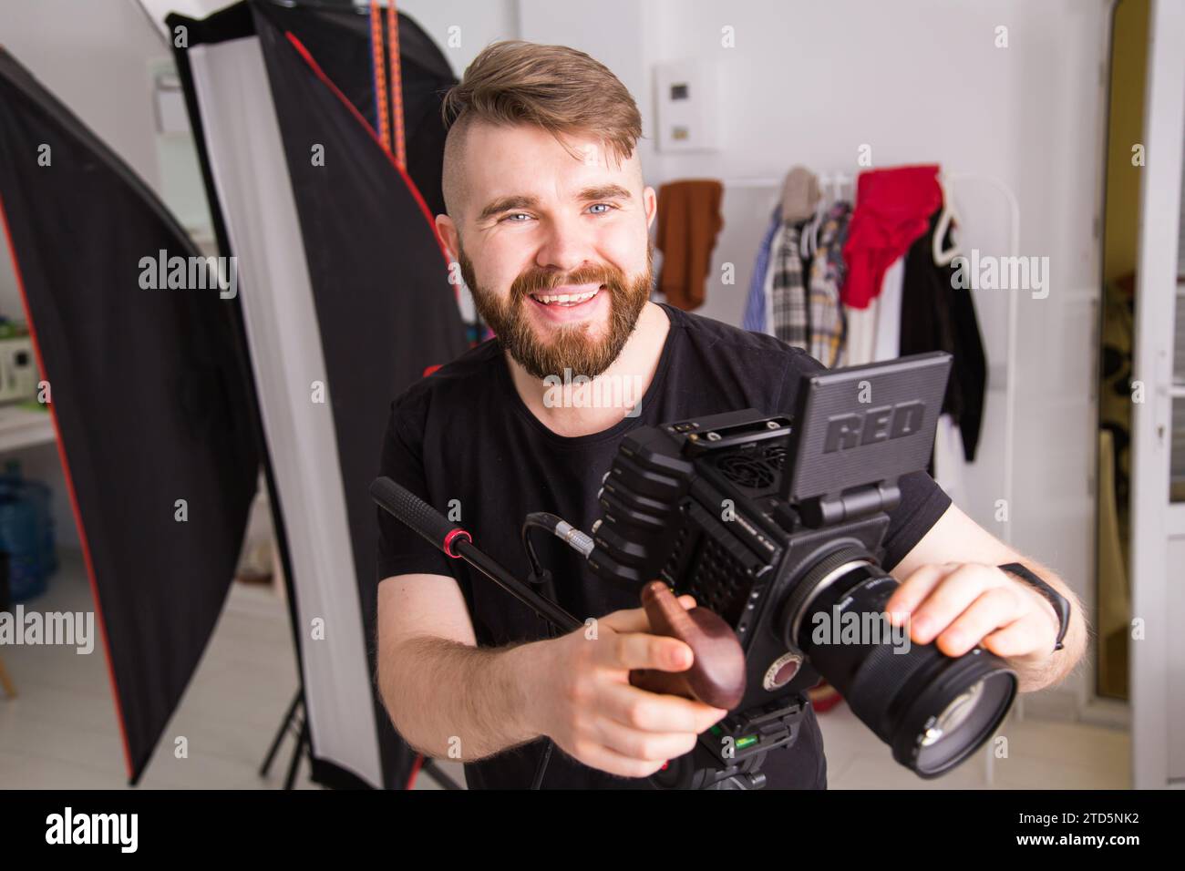 4k cinema production camera crane hi-res stock photography and images ...