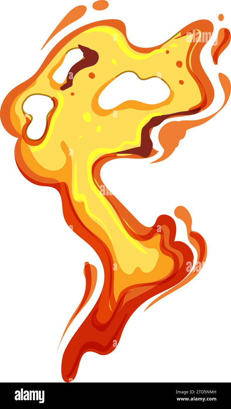 motion lava splash cartoon vector illustration Stock Vector Image & Art ...