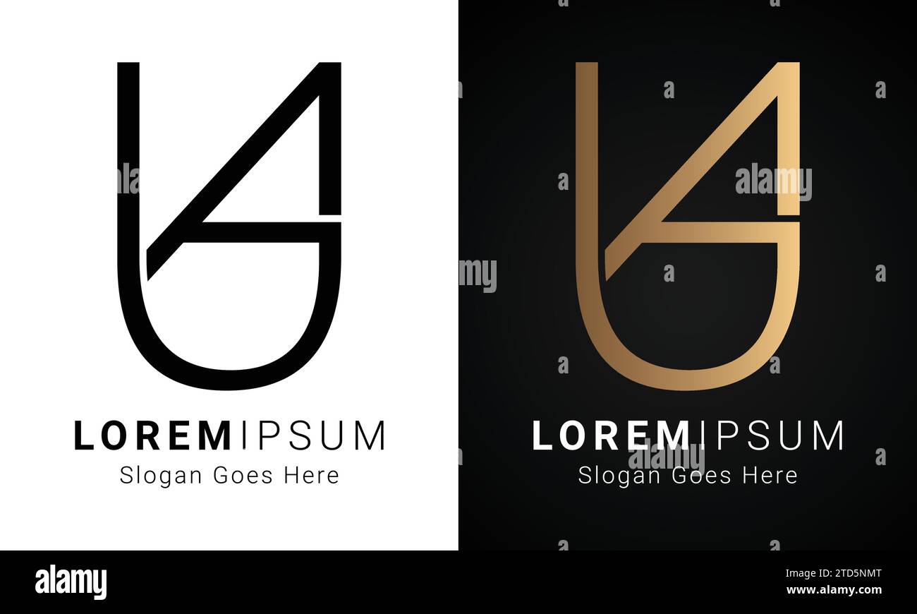 Au initial Stock Vector Images - Alamy