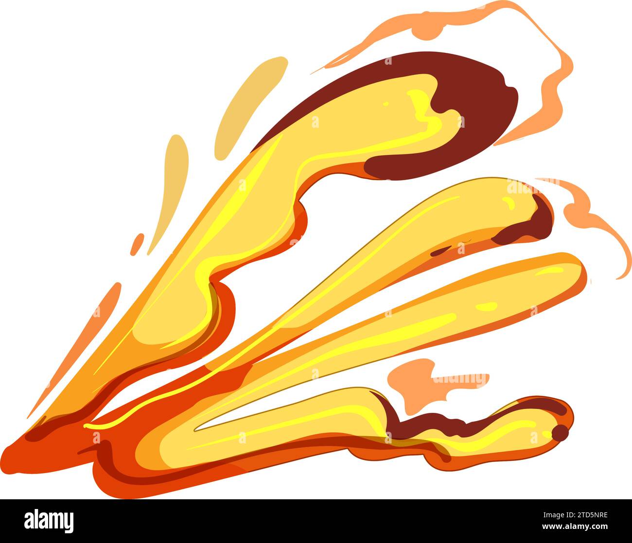 orange lava splash cartoon vector illustration Stock Vector Image & Art - Alamy