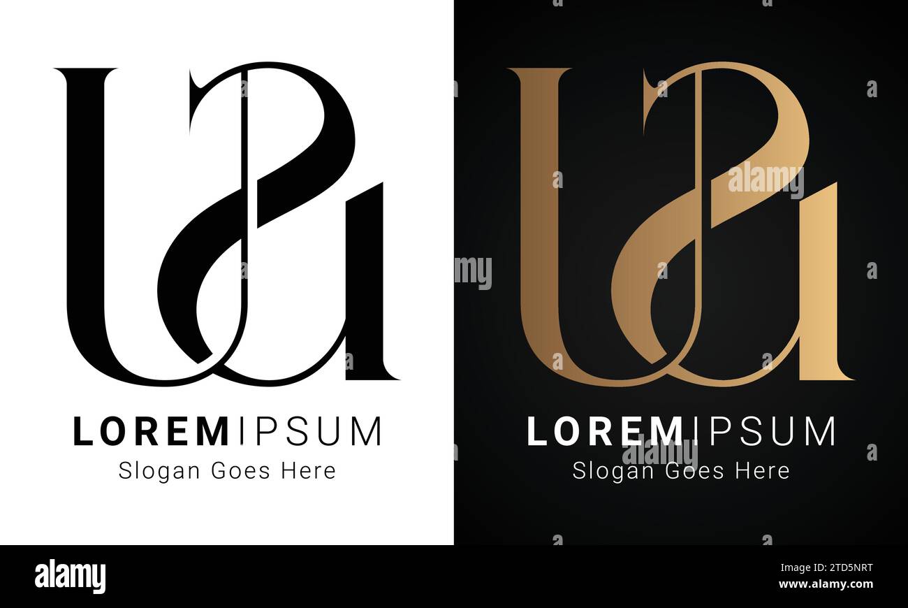 Au initial Stock Vector Images - Alamy
