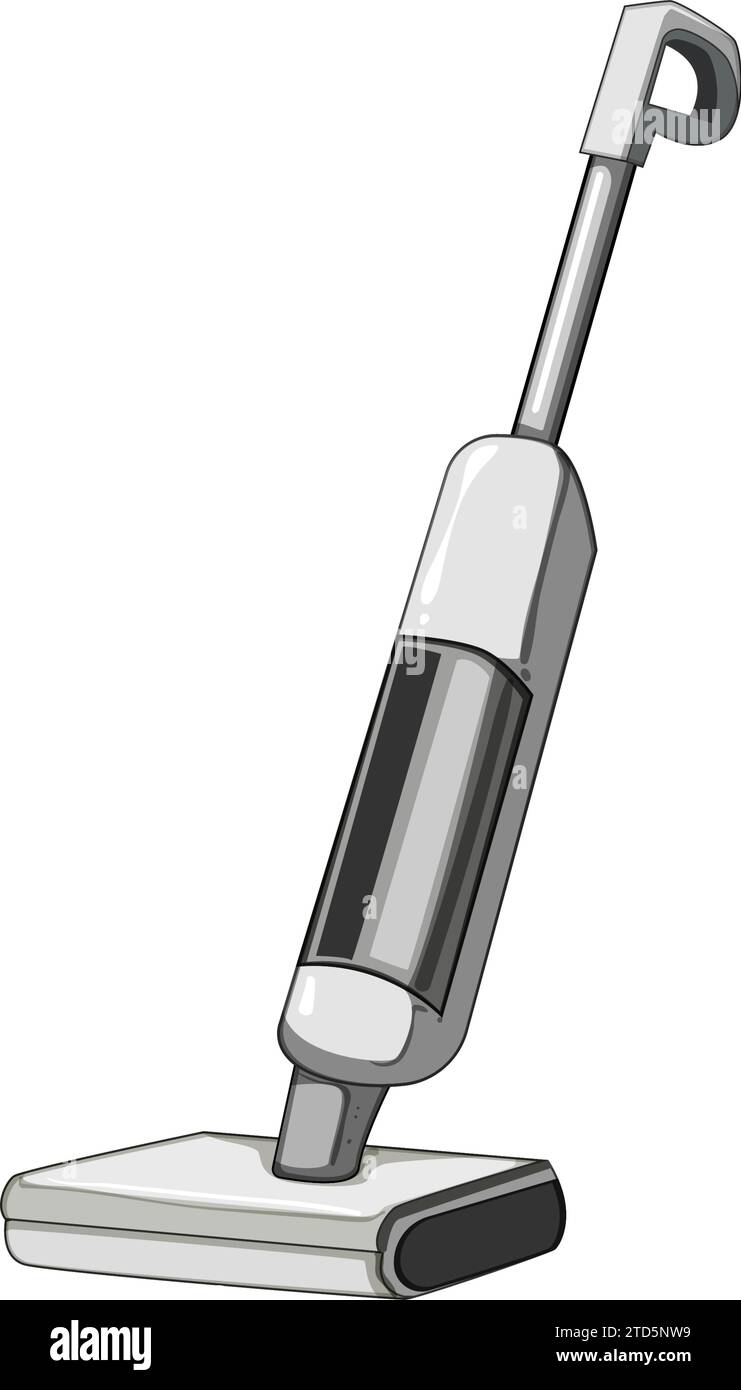 modern manual vacuum cleaner cartoon vector illustration Stock Vector ...