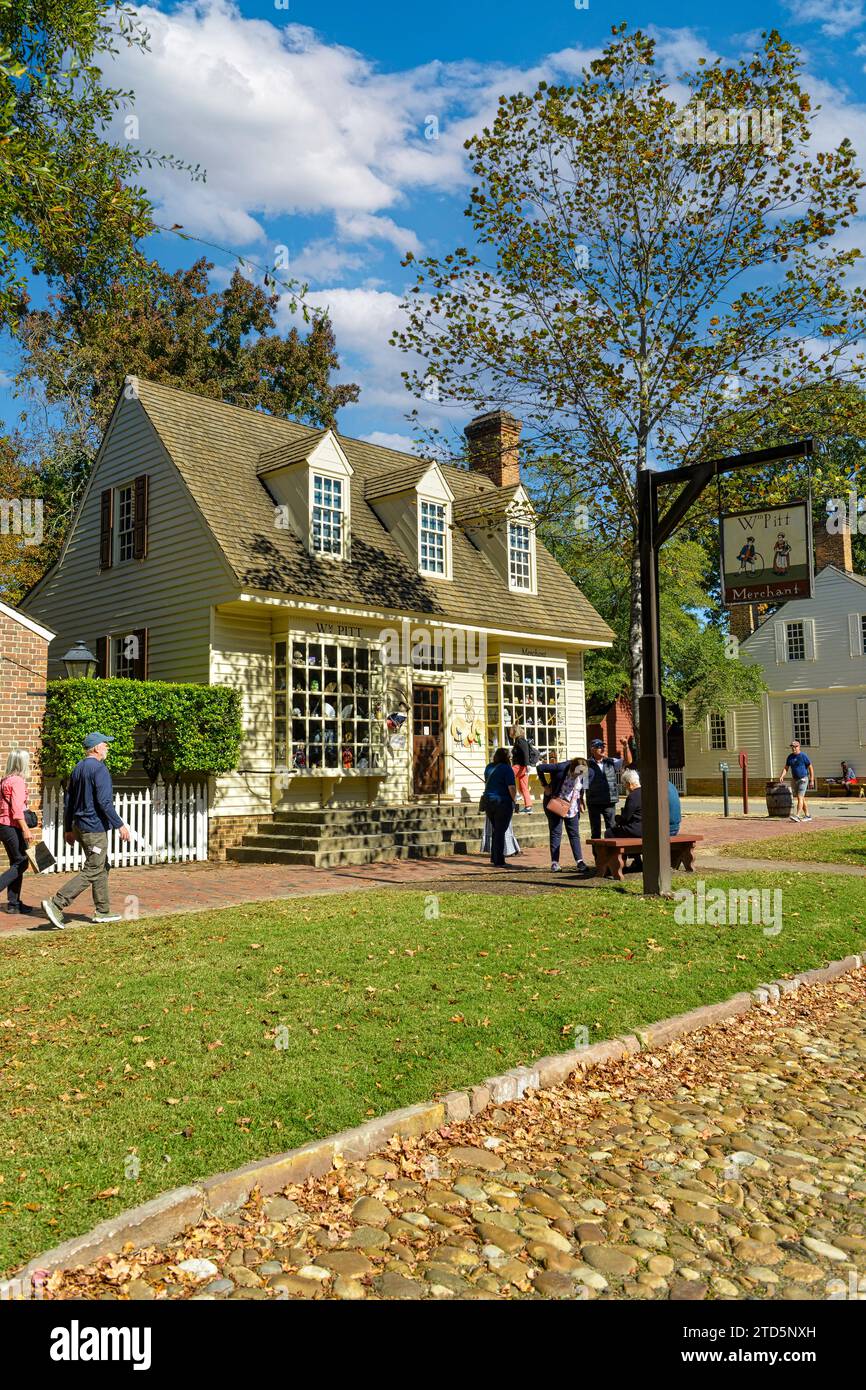 The William Pitt merchant store on Duke of Gloucester Street, Colonial ...