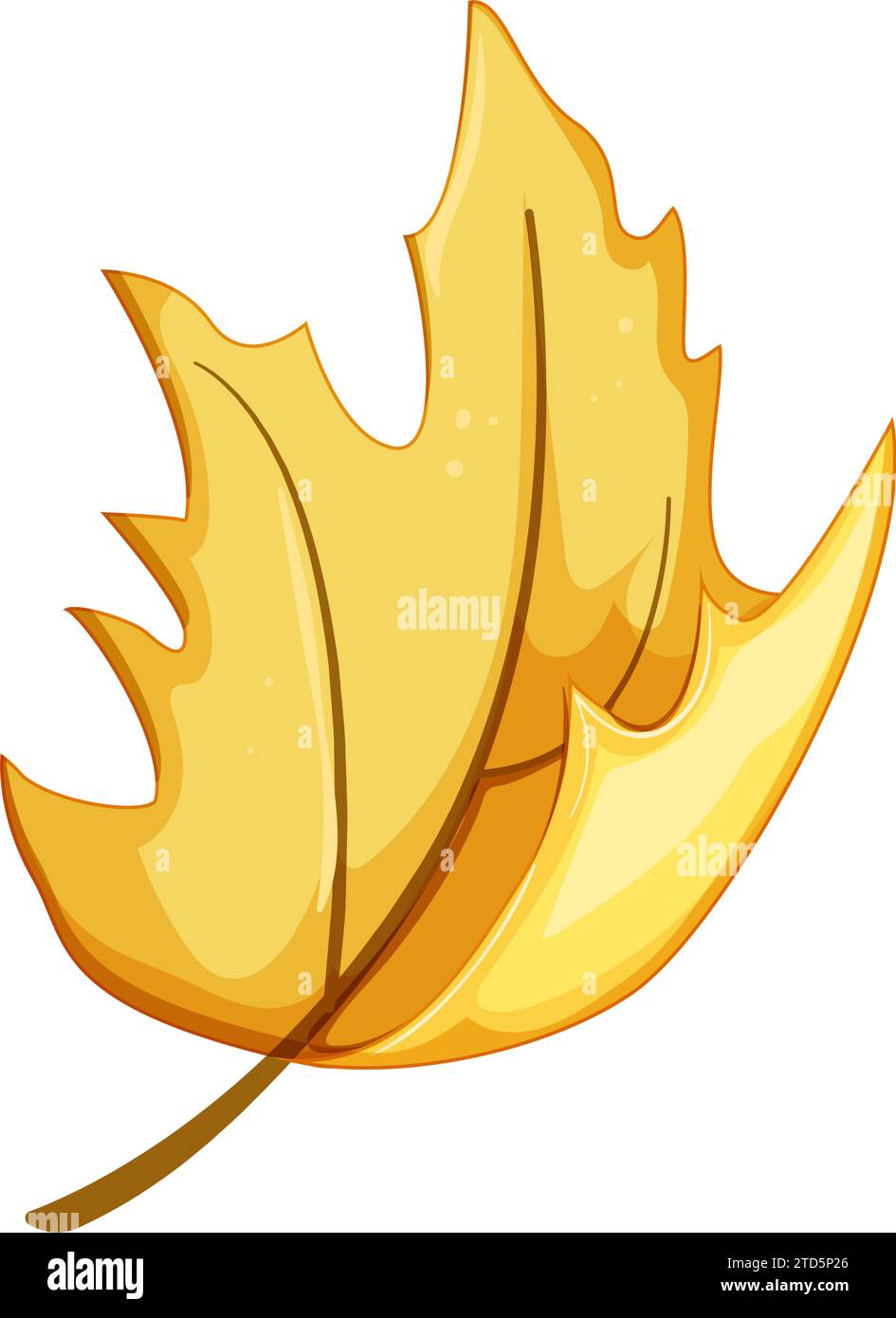 Fall Maple Leaf Cartoon Vector Illustration Stock Vector Image And Art