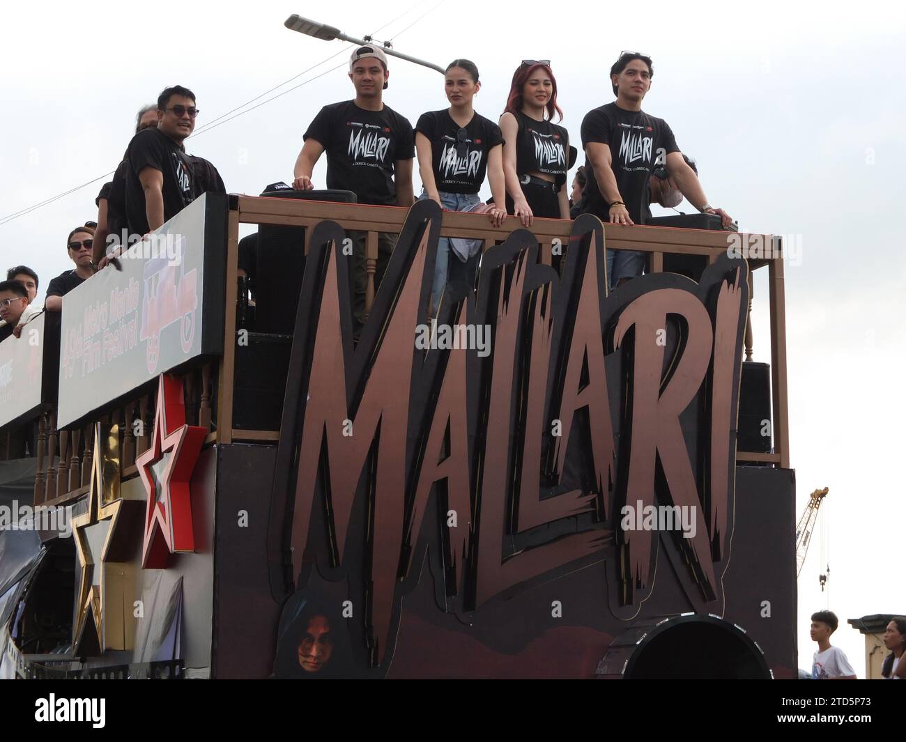 The casts of the horror film, "MALLARI" headed by actors JC Santos ...