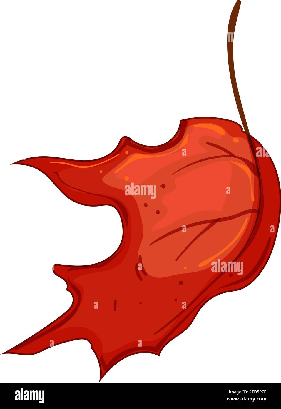 symbol maple leaf cartoon vector illustration Stock Vector Image & Art ...