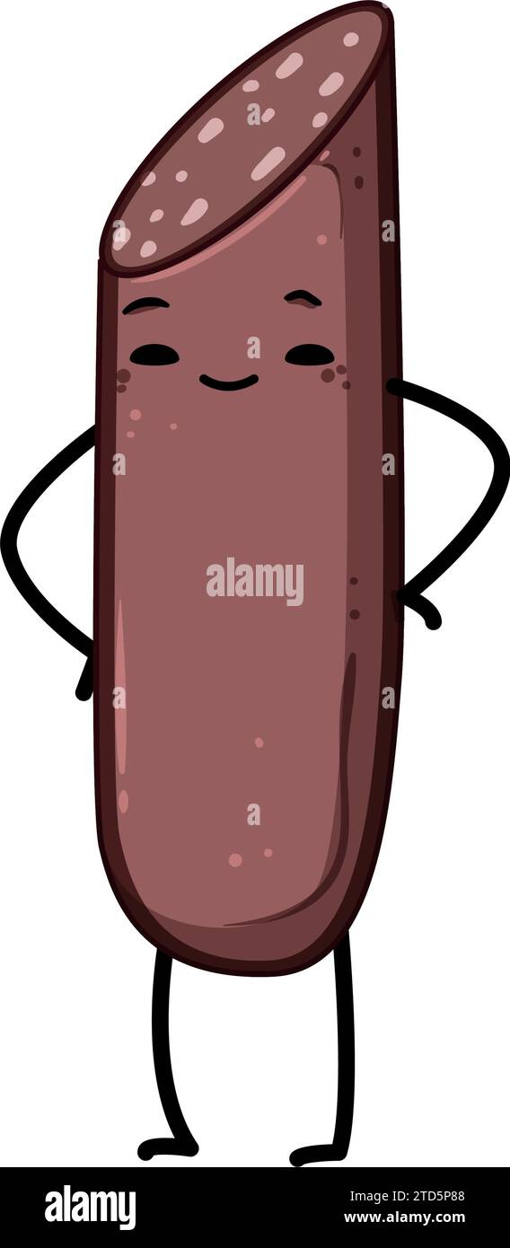 mascot meat character cartoon vector illustration Stock Vector Image ...