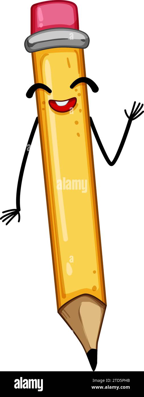 collection pen character cartoon vector illustration Stock Vector Image ...