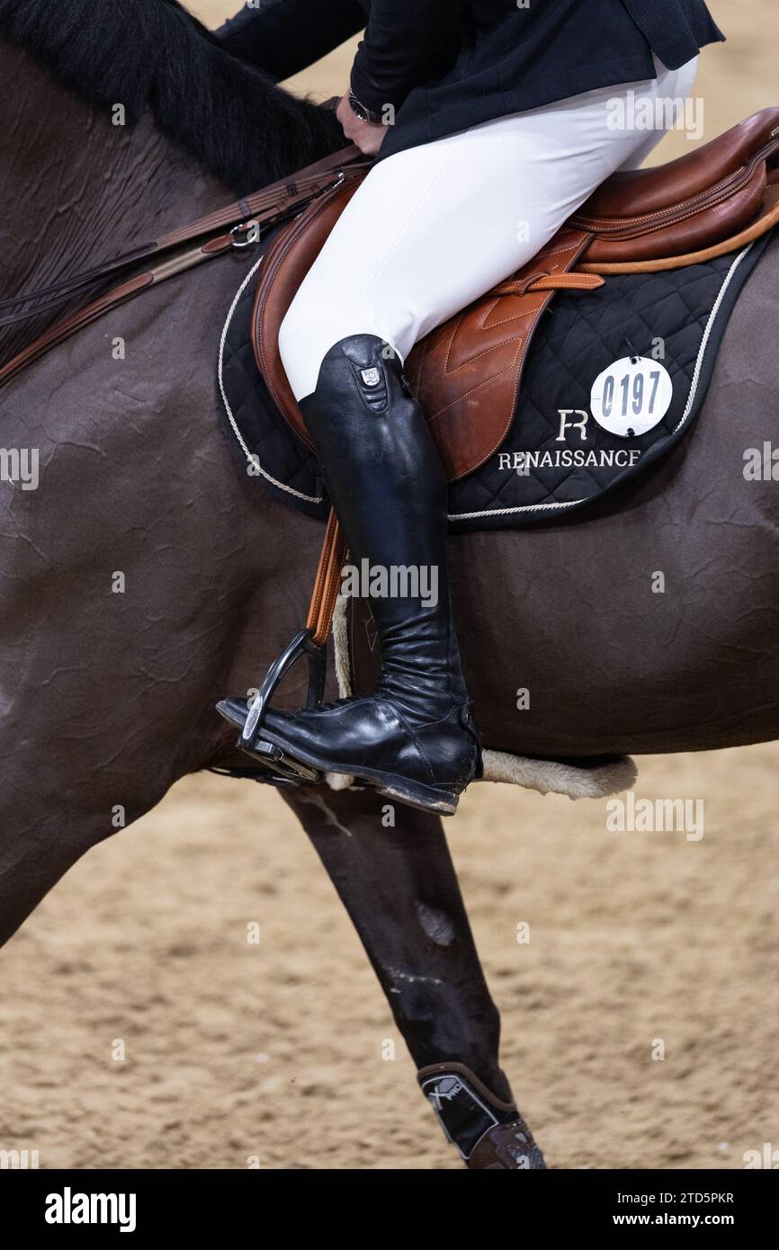 London, UK. December 16, 2023. Johnny Pals of Netherlands with Zarkava ...