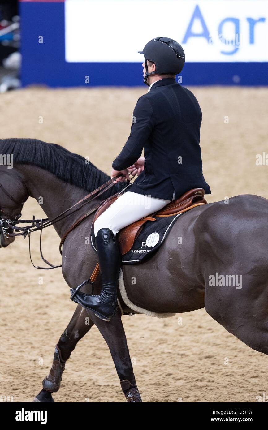 London, UK. December 16, 2023. Johnny Pals of Netherlands with Zarkava ...