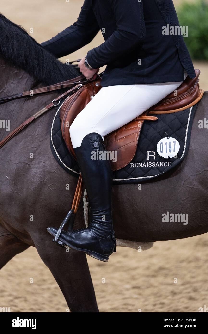 London, UK. December 16, 2023. Johnny Pals of Netherlands with Zarkava ...