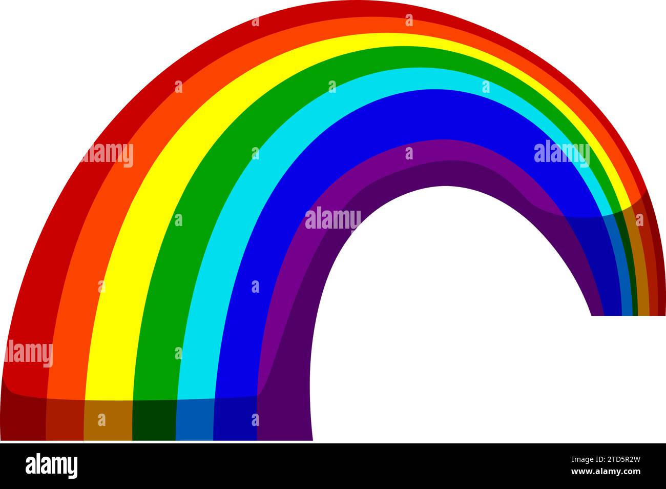 sky rainbow cartoon vector illustration Stock Vector Image & Art - Alamy