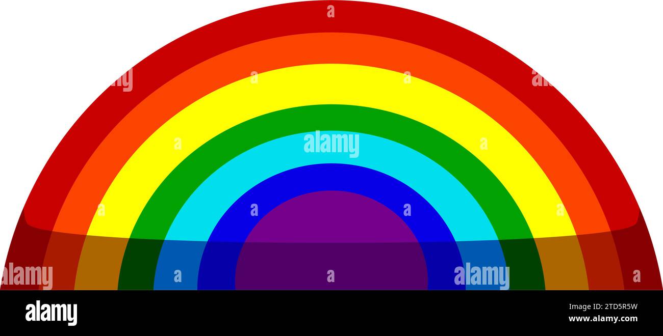 color rainbow cartoon vector illustration Stock Vector Image & Art - Alamy