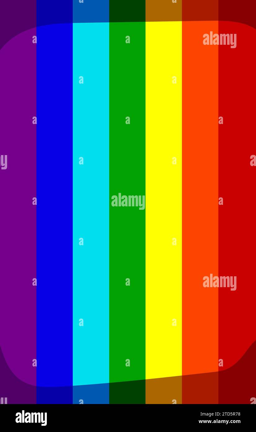 bright rainbow cartoon vector illustration Stock Vector Image & Art - Alamy