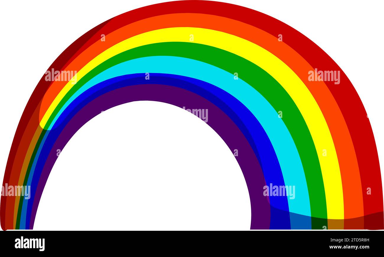 arc rainbow cartoon vector illustration Stock Vector Image & Art - Alamy