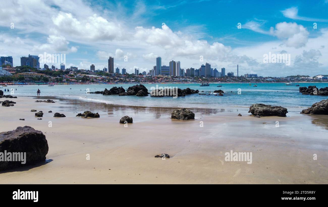 Beautiful beaches in Natal, Brazil. All the colors of the beach. Golden ...