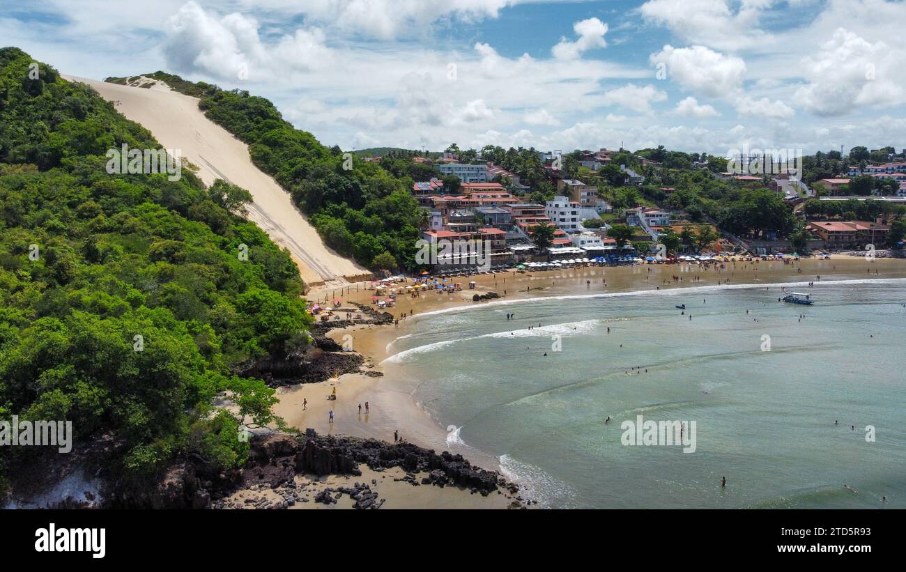 Beautiful beaches in Natal, Brazil. All the colors of the beach. Golden ...
