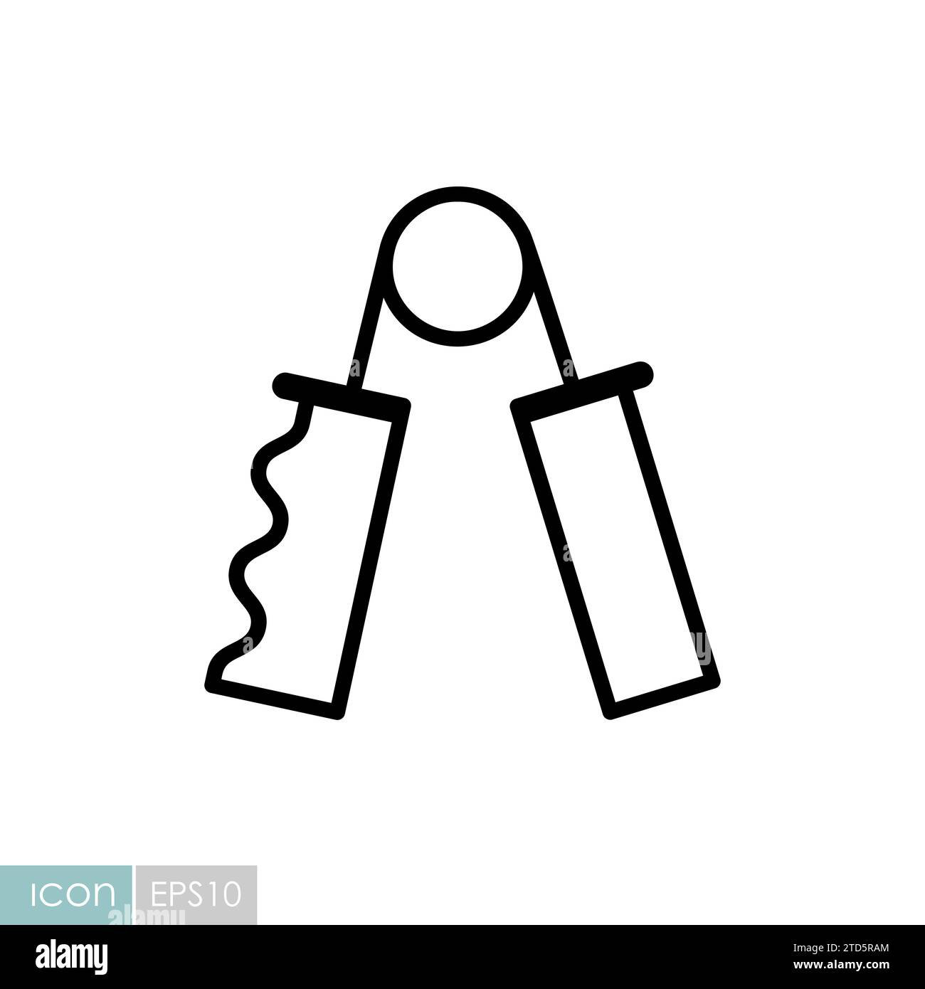Hand grip vector icon. Graph symbol for fitness and weight loss web ...