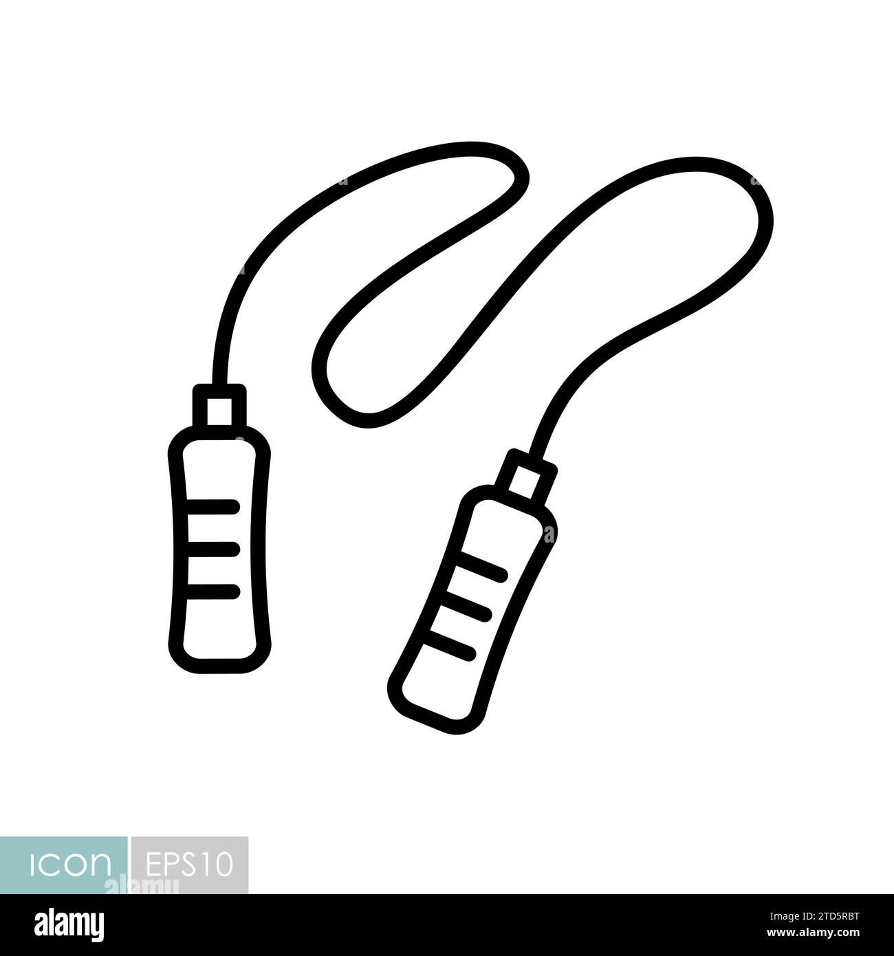 Jump rope vector icon. Graph symbol for fitness and weight loss web ...