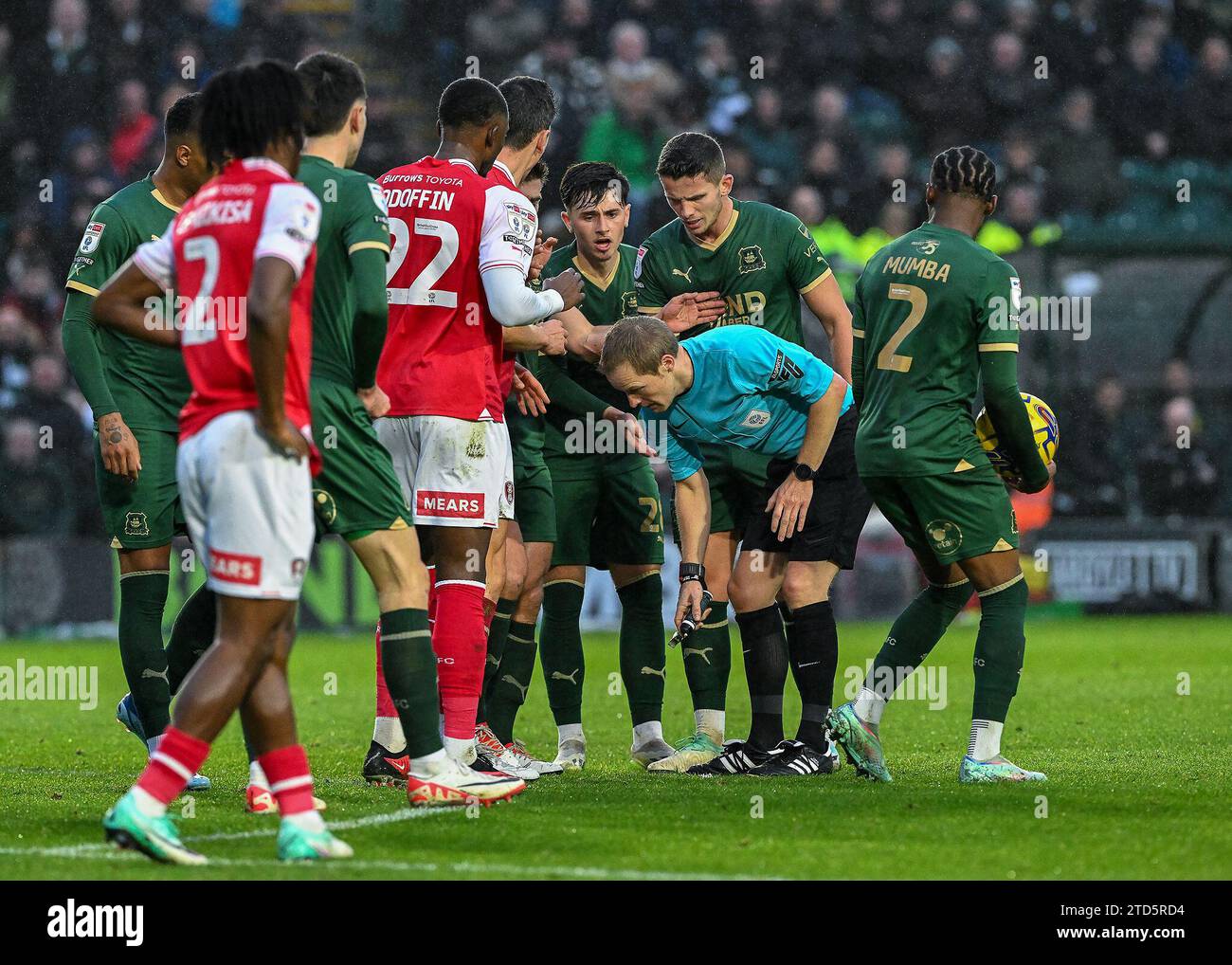 Match referee GAVIN WARD in action during the Sky Bet Championship ...