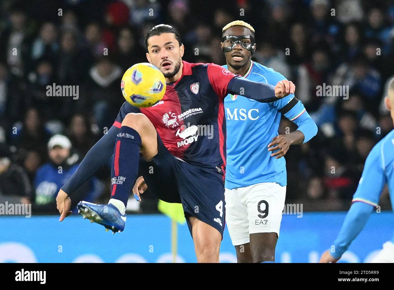 Alberto Dossena of Cagliari Calcio in action during Serie A between SSC ...