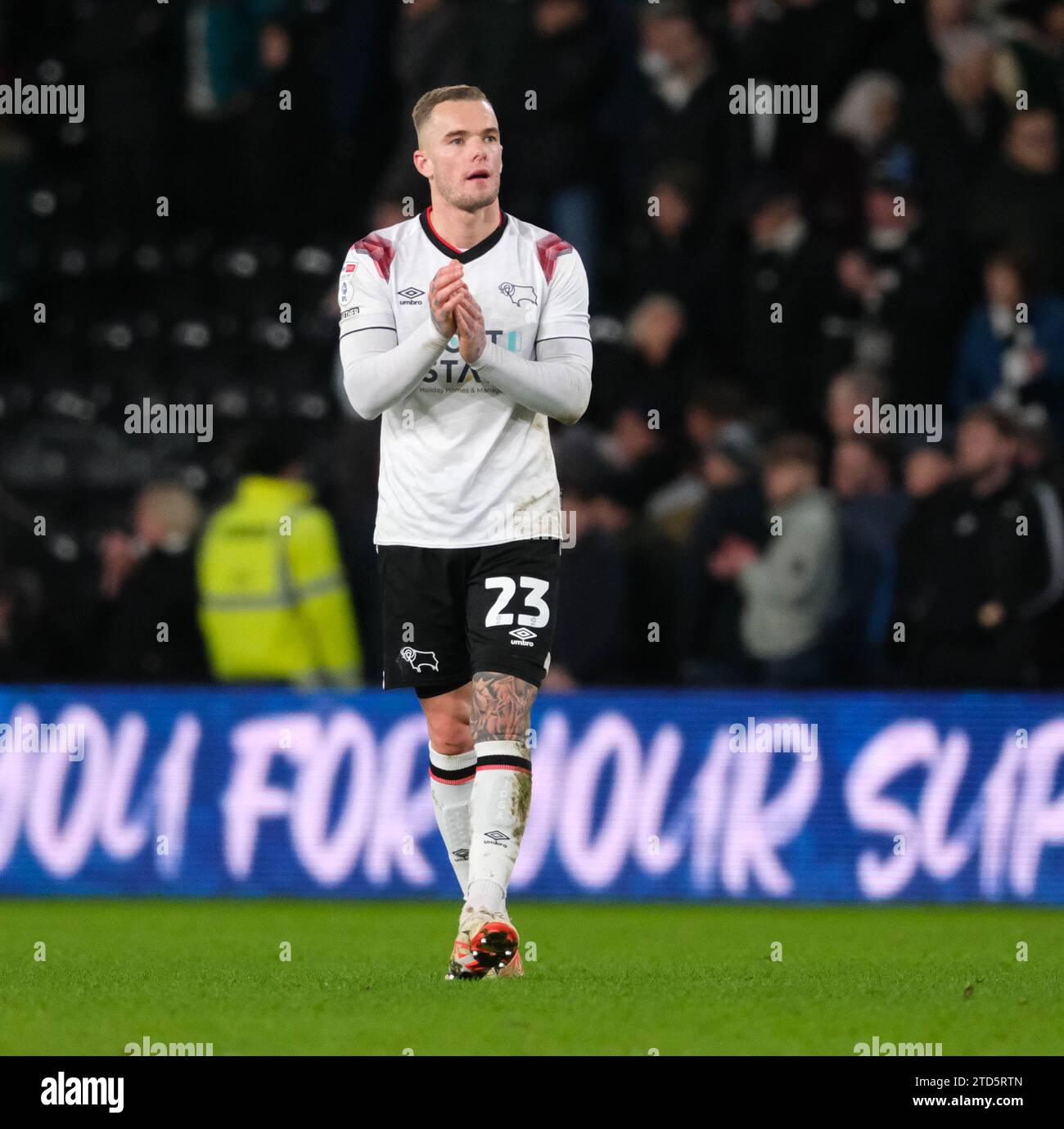 Derby, Derbyshire, UK. 16th Dec 2023. 16th December 2023; Pride Park, Derby, Derbyshire, England ...