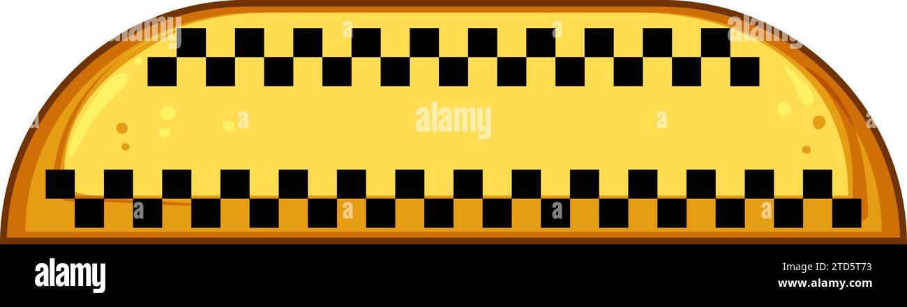yellow taxi sign cartoon vector illustration Stock Vector Image & Art ...
