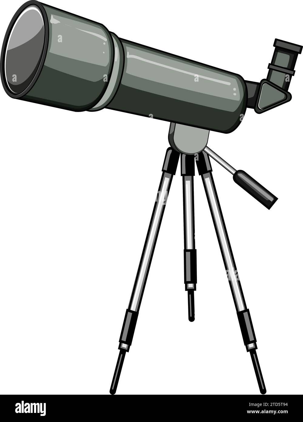galaxy telescope cartoon vector illustration Stock Vector Image & Art ...
