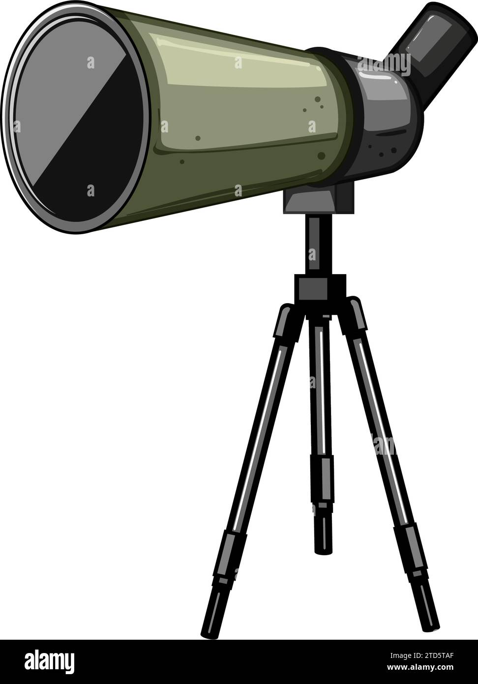 universe telescope cartoon vector illustration Stock Vector Image & Art ...